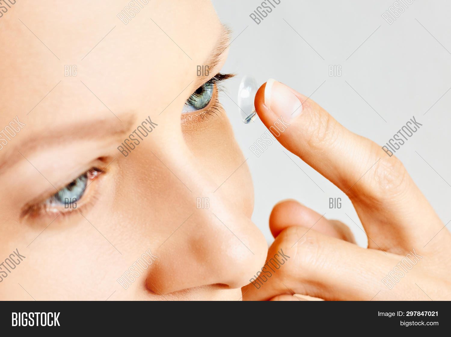 Young Woman Puts Image & Photo (Free Trial) | Bigstock