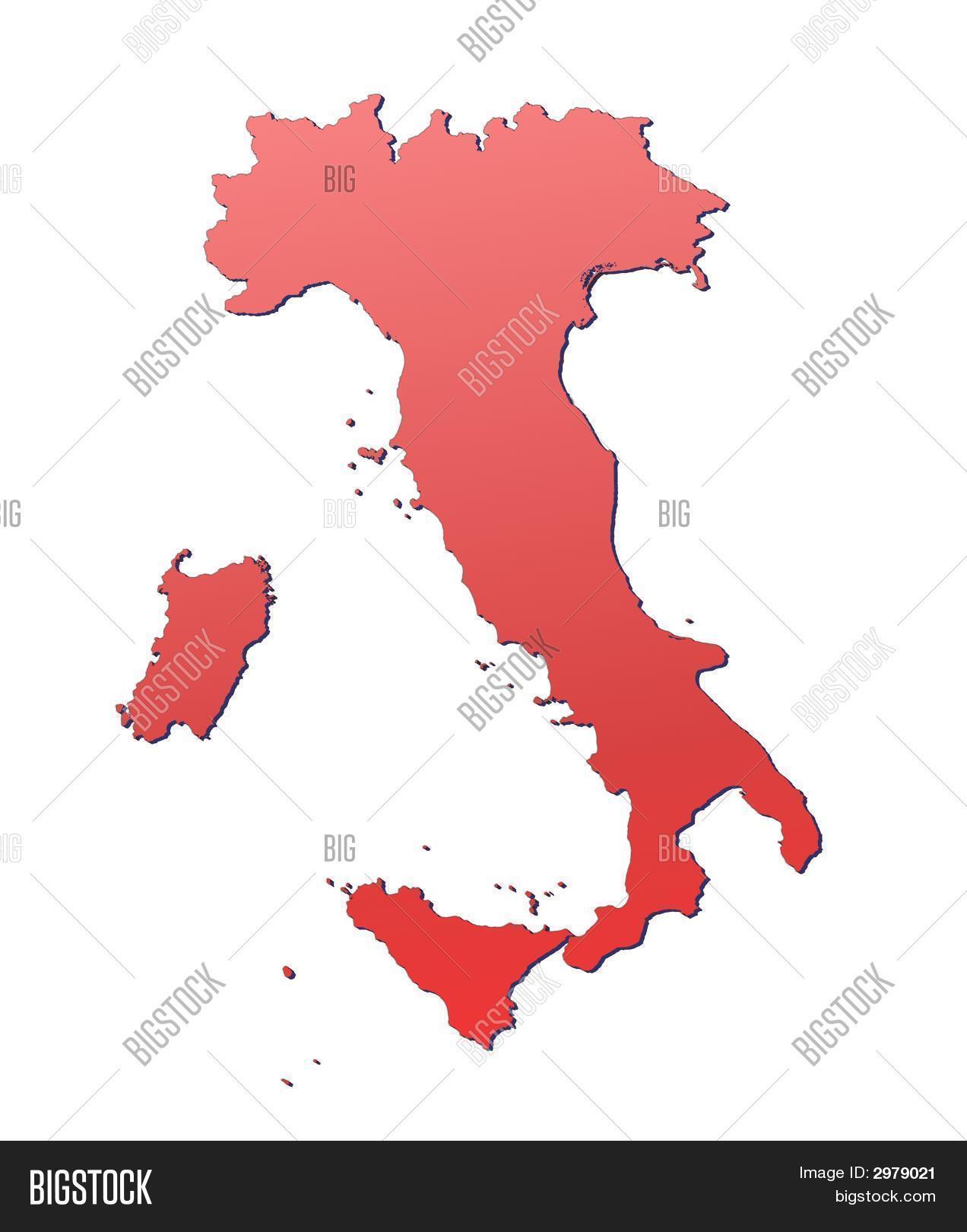 Italy Map Image & Photo (Free Trial) | Bigstock