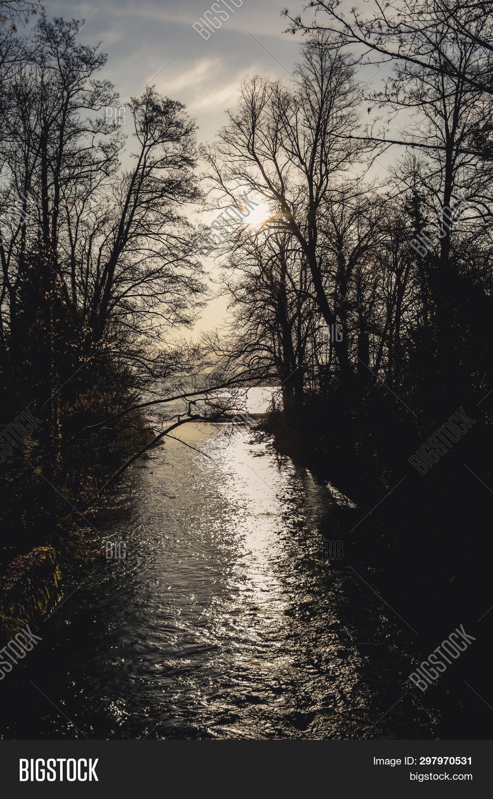 Dark River Flowing Image & Photo (Free Trial) | Bigstock