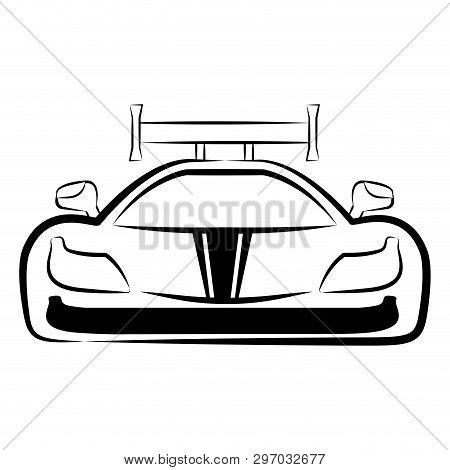Front View Racing Car Vector & Photo (Free Trial) | Bigstock