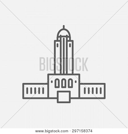 Downtown Icon Line Image & Photo (Free Trial) | Bigstock