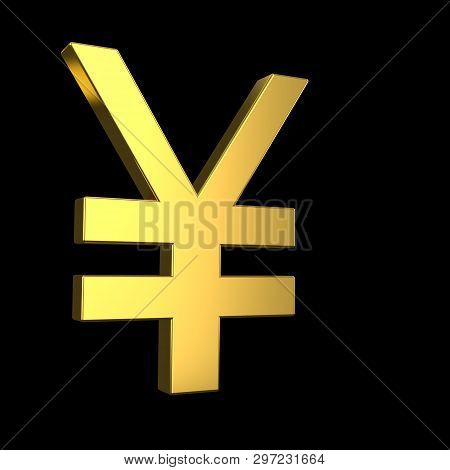 Jpy Sign. 3d Golden Image & Photo (Free Trial) | Bigstock