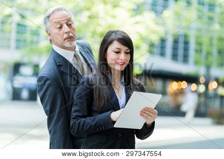 Chief Manager Spying Image & Photo (Free Trial) | Bigstock