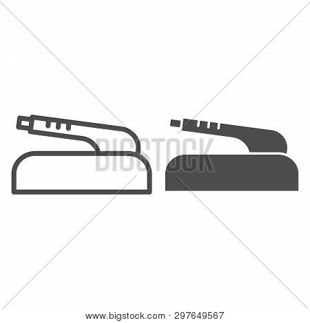 Hand Brake Line Glyph Vector & Photo (Free Trial) | Bigstock