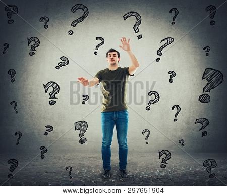 Guy Searching Hands Image & Photo (Free Trial) | Bigstock