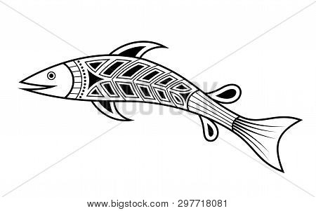 Fish. Aboriginal Art Vector & Photo (Free Trial) | Bigstock