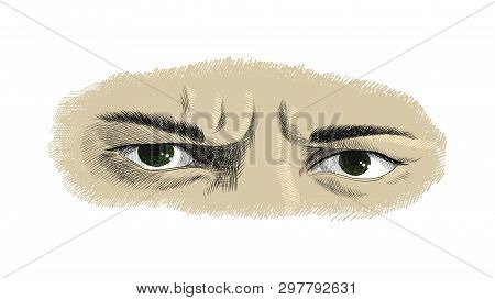 Mens Frowning Eyes Vector & Photo (Free Trial) | Bigstock