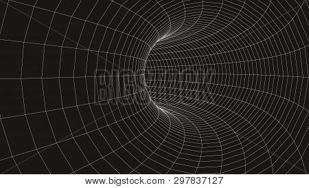 3D Tunnel Grid. Vector & Photo (Free Trial) | Bigstock