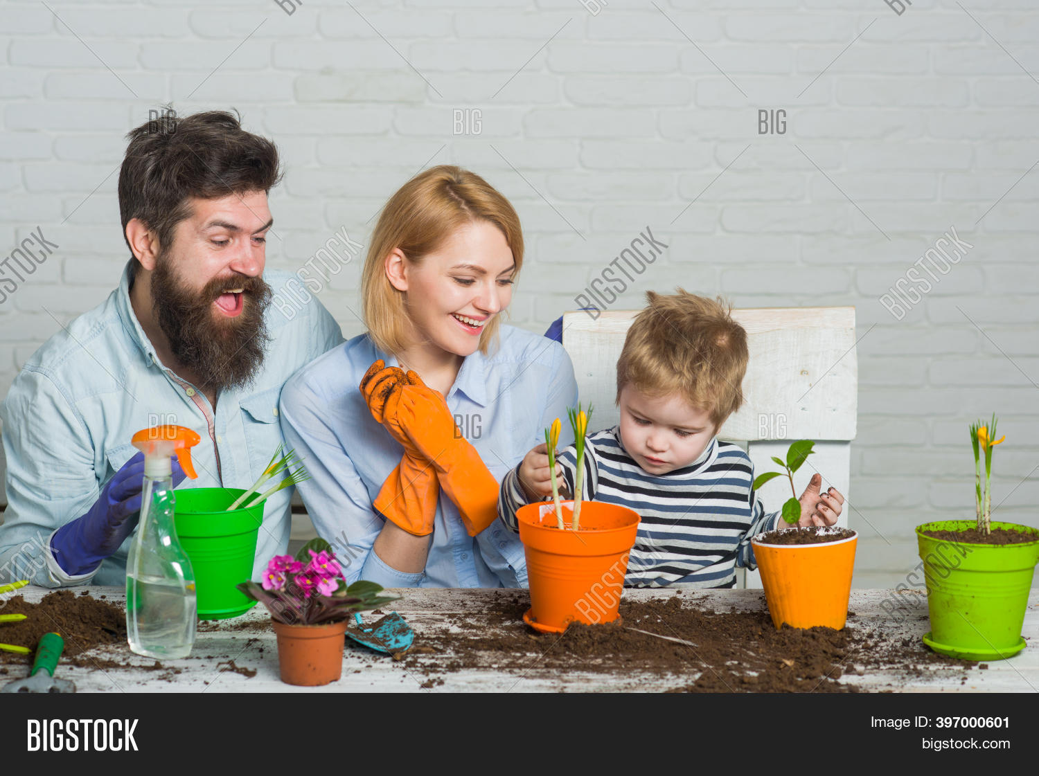 Gardening. Family Image & Photo (Free Trial) | Bigstock