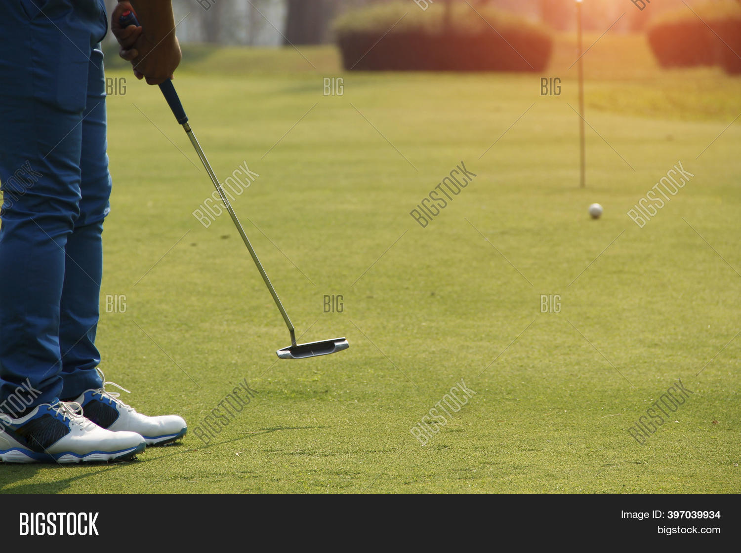 Blurred Golfer Playing Image & Photo (Free Trial) | Bigstock