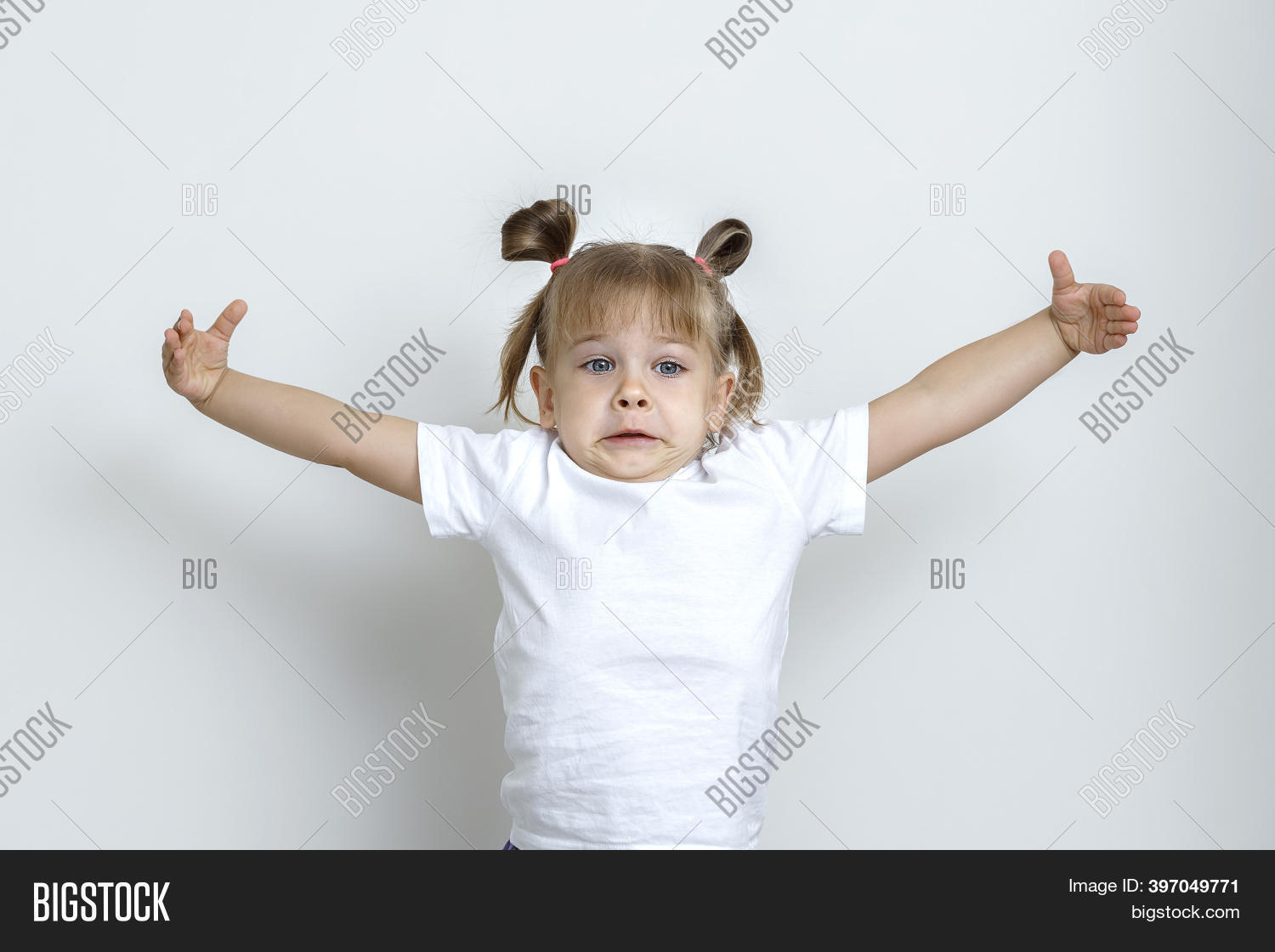 Emotional Little Girl Image & Photo (Free Trial) | Bigstock