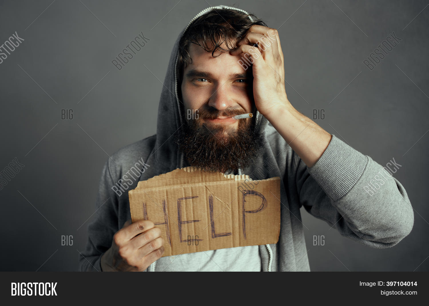 Beggar Man Calling Image & Photo (Free Trial) | Bigstock
