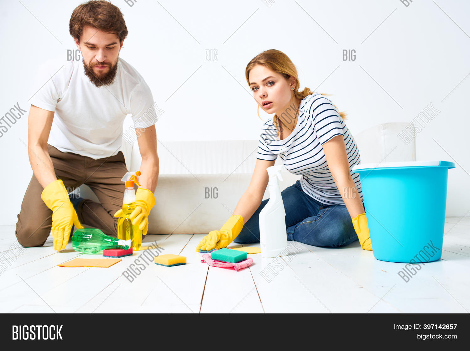 Young Couple Washing Image & Photo (Free Trial) | Bigstock