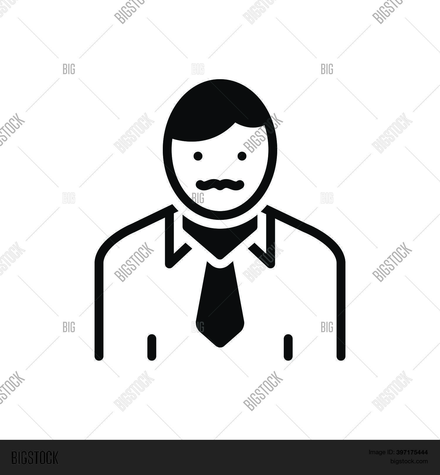 Black Solid Icon Mr Vector & Photo (Free Trial) | Bigstock