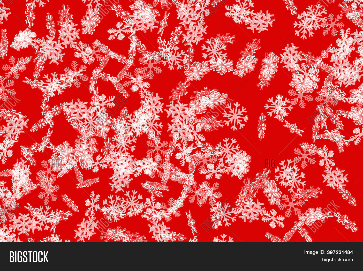 Red Snowflake Pattern Image & Photo (Free Trial) | Bigstock