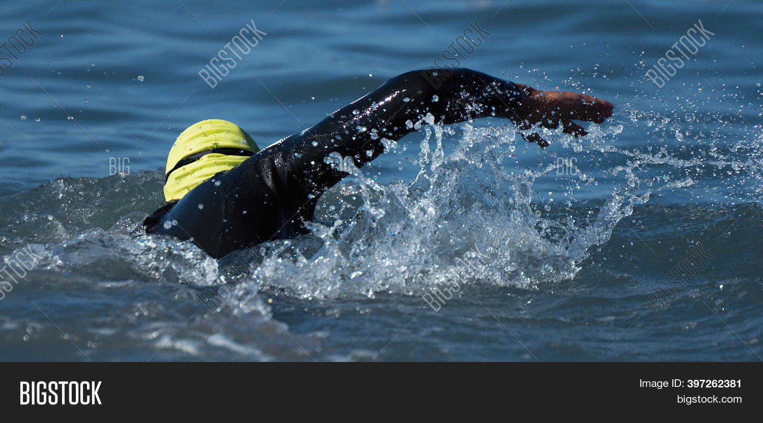 Swimmer Floating Crawl Image & Photo (Free Trial) | Bigstock