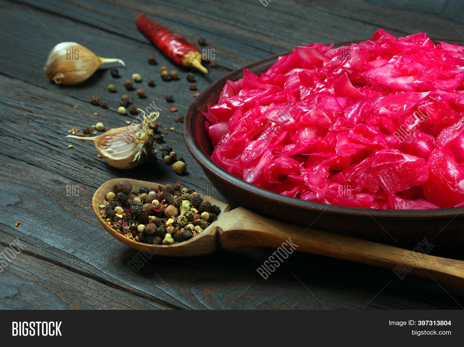 Fermented Red Cabbage Image & Photo (Free Trial) | Bigstock