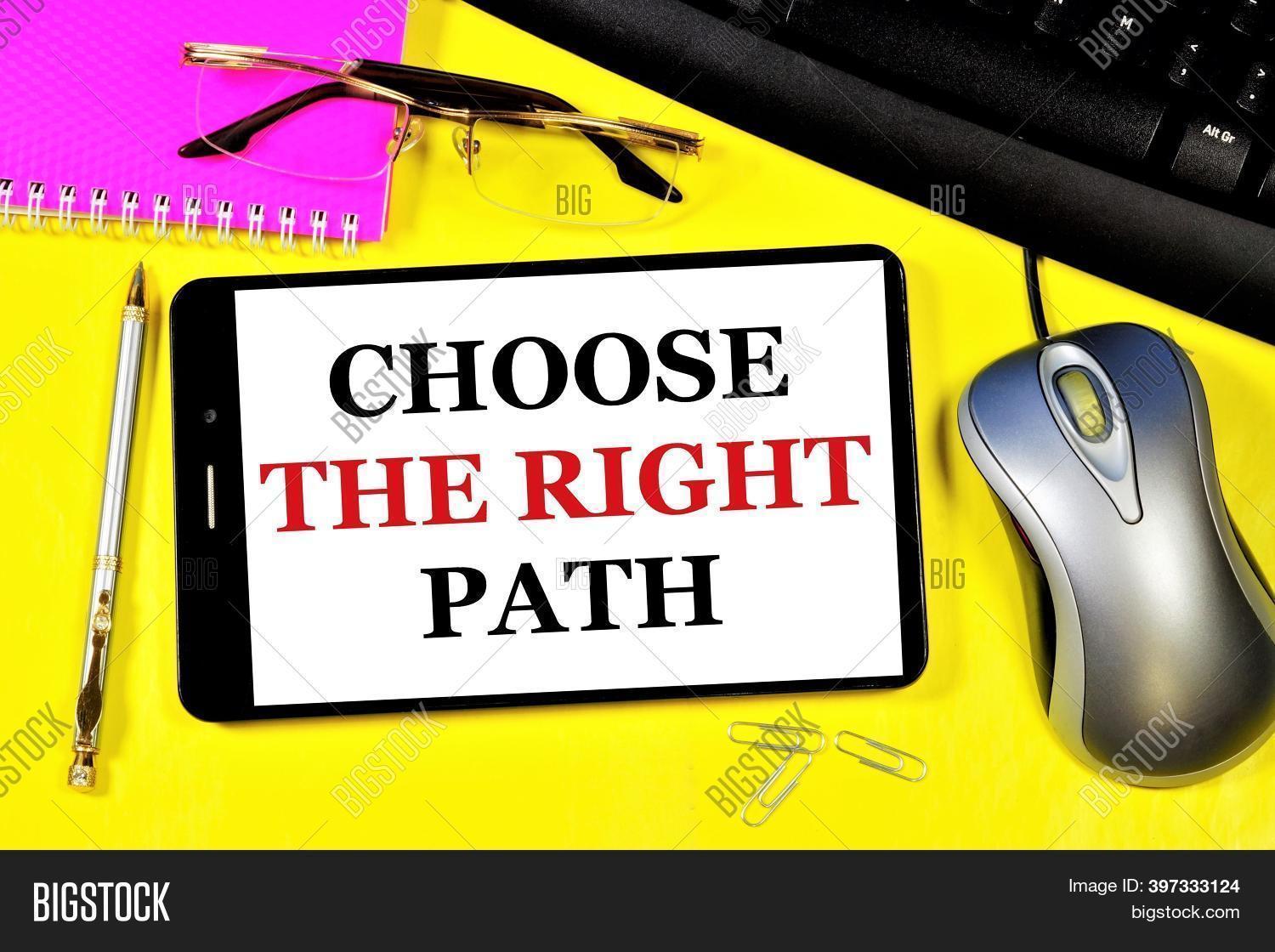 Choose Right Path. Image & Photo (Free Trial) | Bigstock