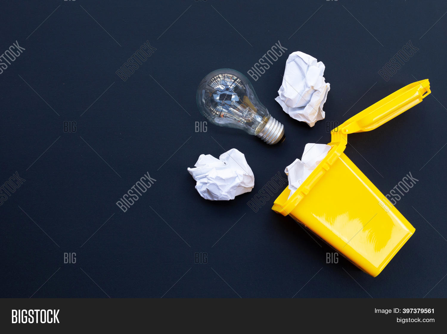Yellow Bin Light Bulb Image & Photo (Free Trial) | Bigstock