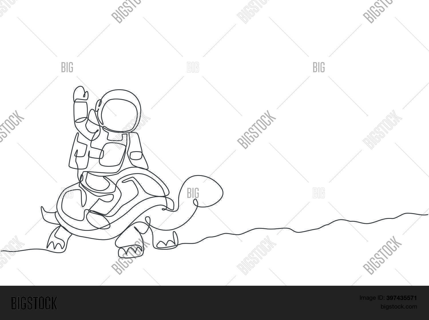 Single Continuous Vector & Photo (Free Trial) | Bigstock