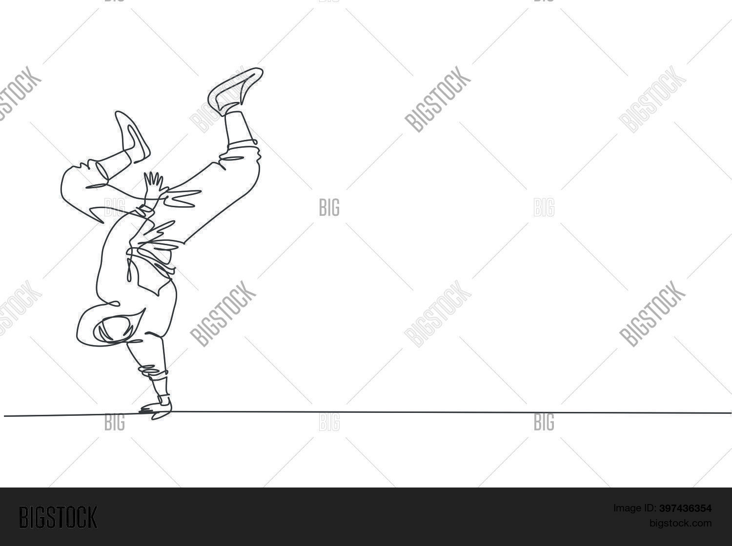 One Continuous Line Vector & Photo (Free Trial) | Bigstock