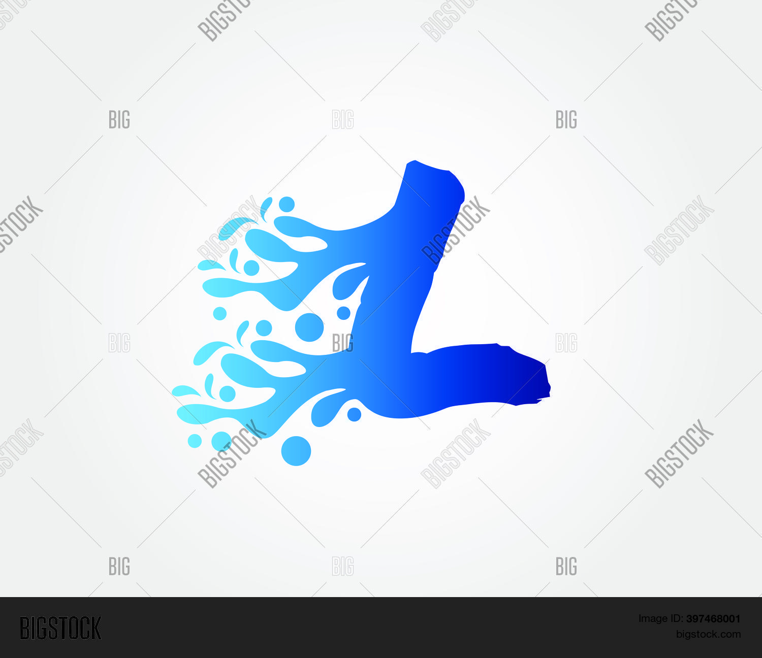 Letter L Splash Water Vector & Photo (Free Trial) | Bigstock