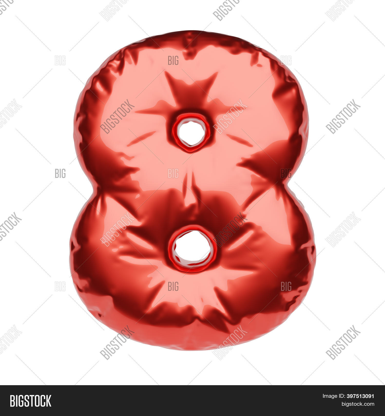 Number 8 Made Red Image & Photo (Free Trial) | Bigstock