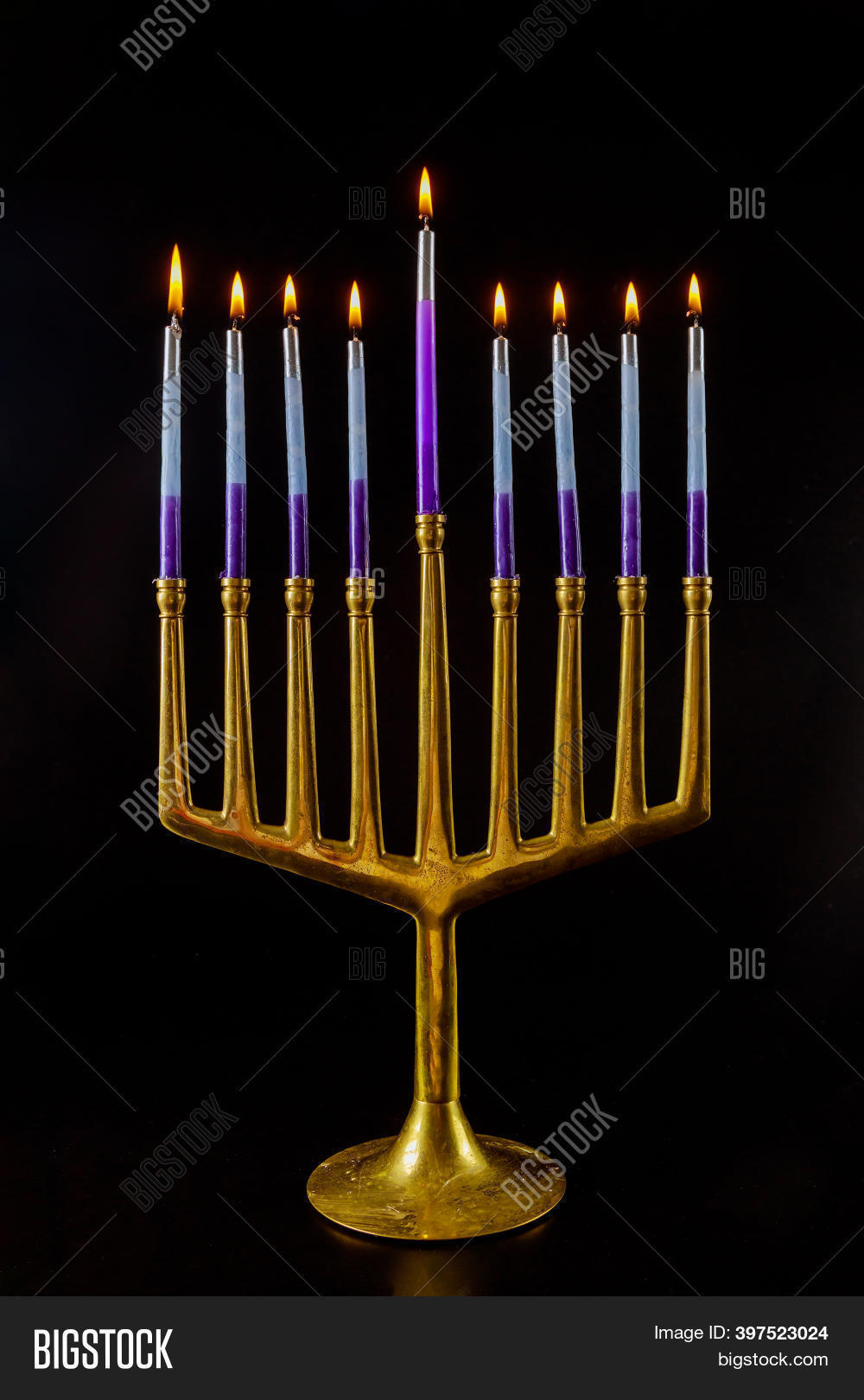 Menorah Burned Out Image & Photo (Free Trial) | Bigstock