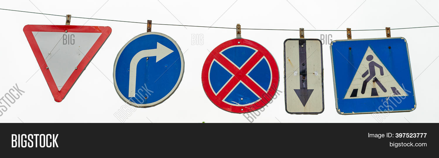 Set Road Signs On Image & Photo (Free Trial) | Bigstock
