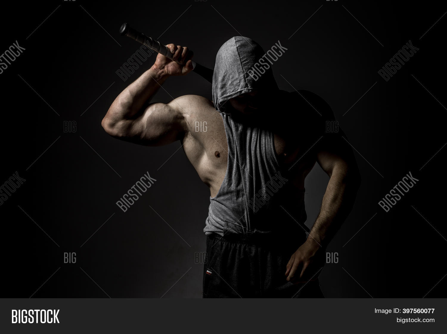 Dangerous Muscular Man Image & Photo (Free Trial) | Bigstock