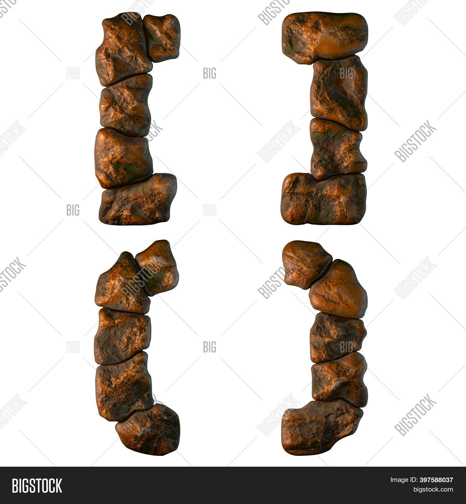 Set Rocky Symbols Left Image & Photo (Free Trial) | Bigstock
