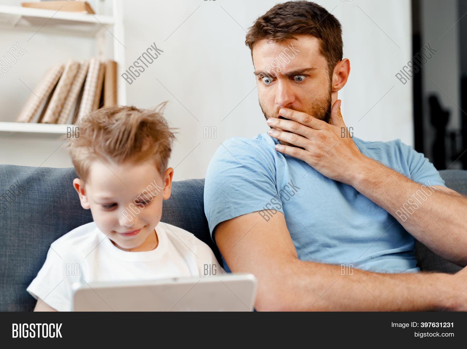 Worried Father Peeking Image & Photo (Free Trial) | Bigstock