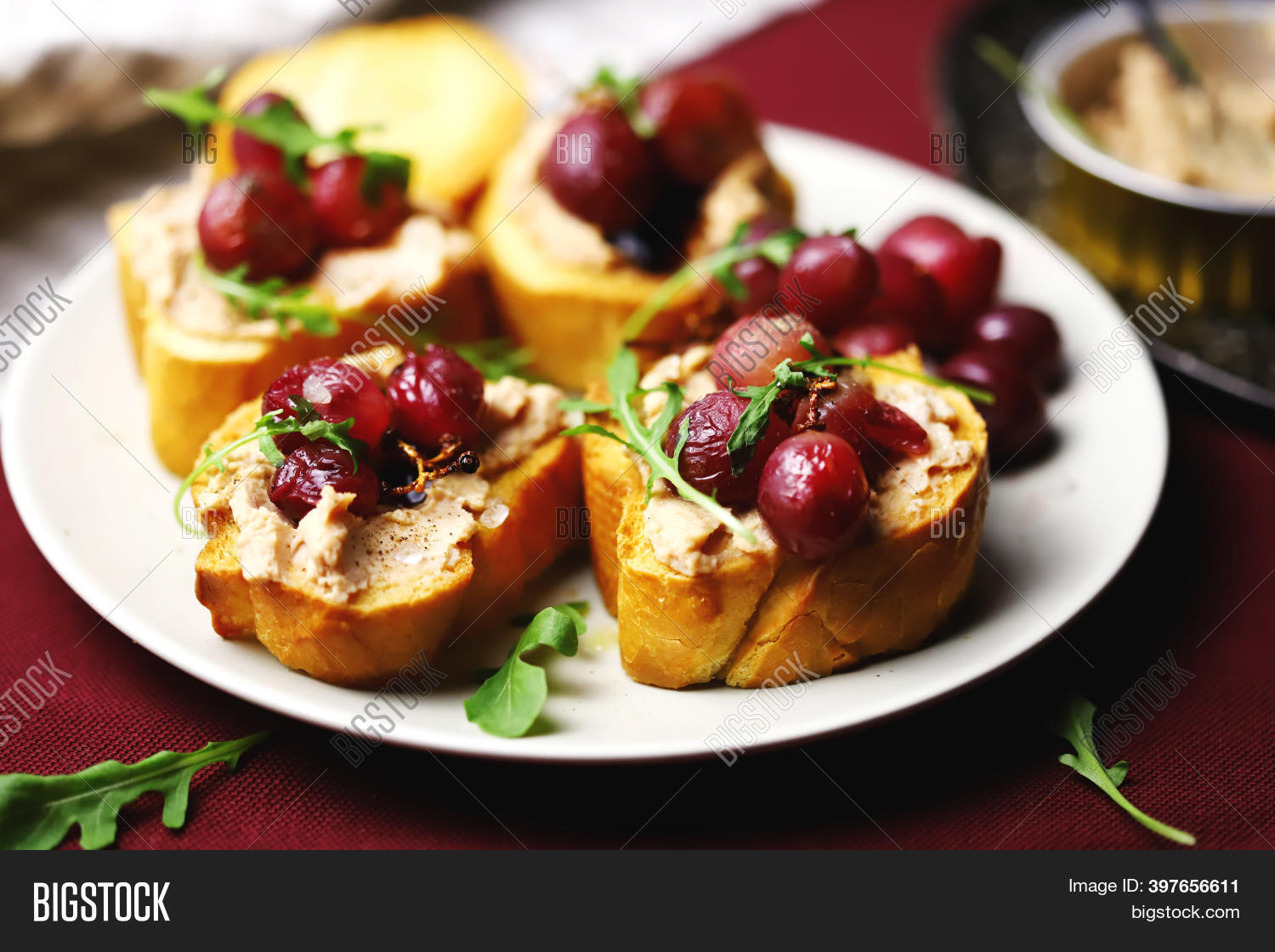 Canape Pate Grapes. Image & Photo (Free Trial) | Bigstock