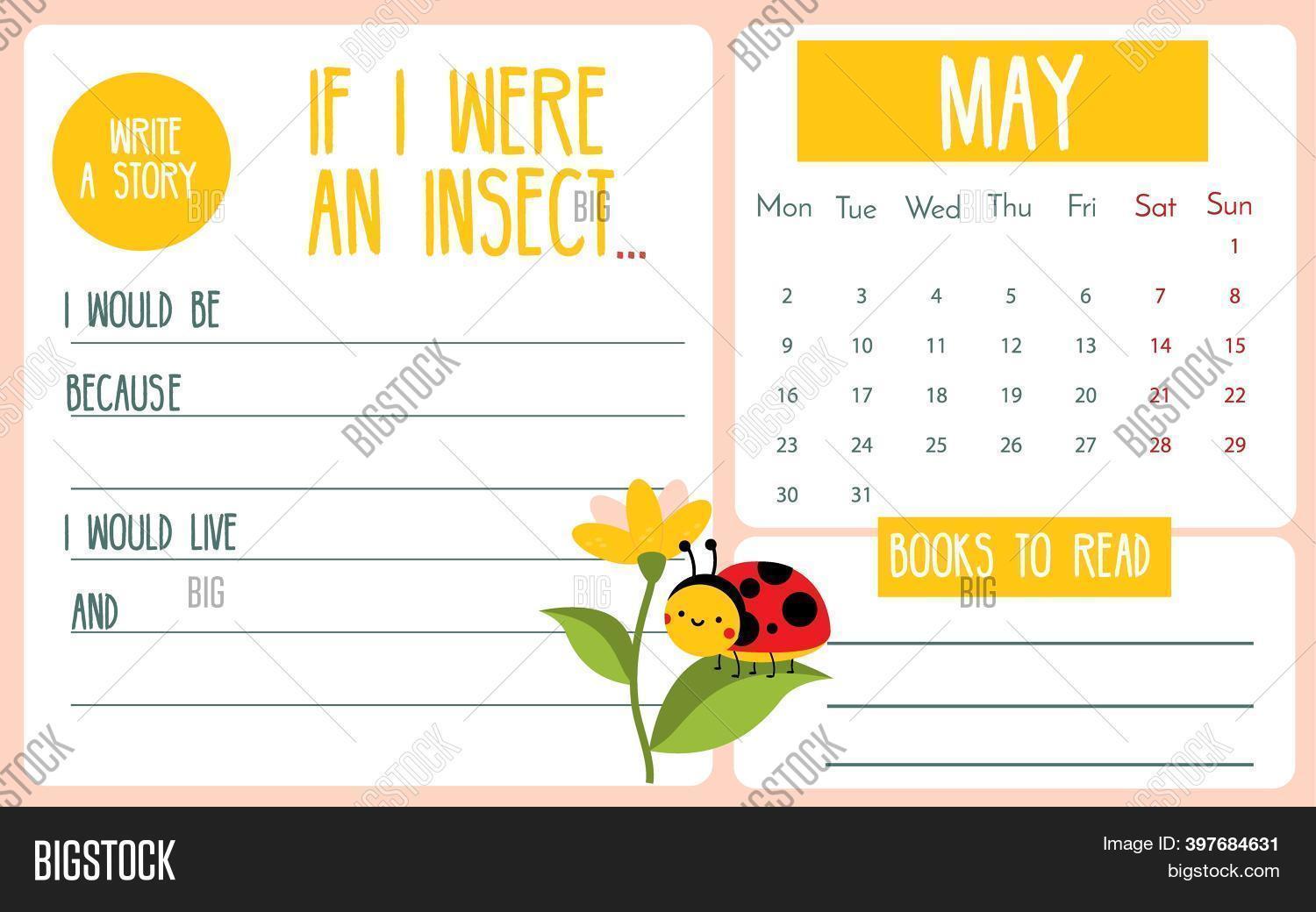 Kids Activity Calendar Image & Photo (Free Trial) | Bigstock