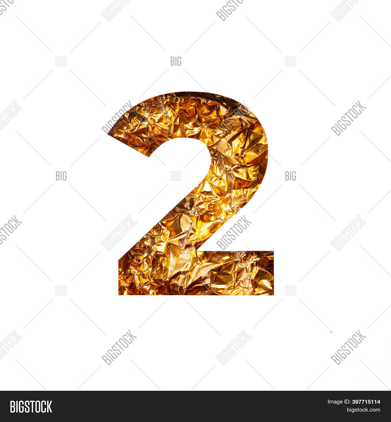 Gold Number Two Image & Photo (Free Trial) | Bigstock