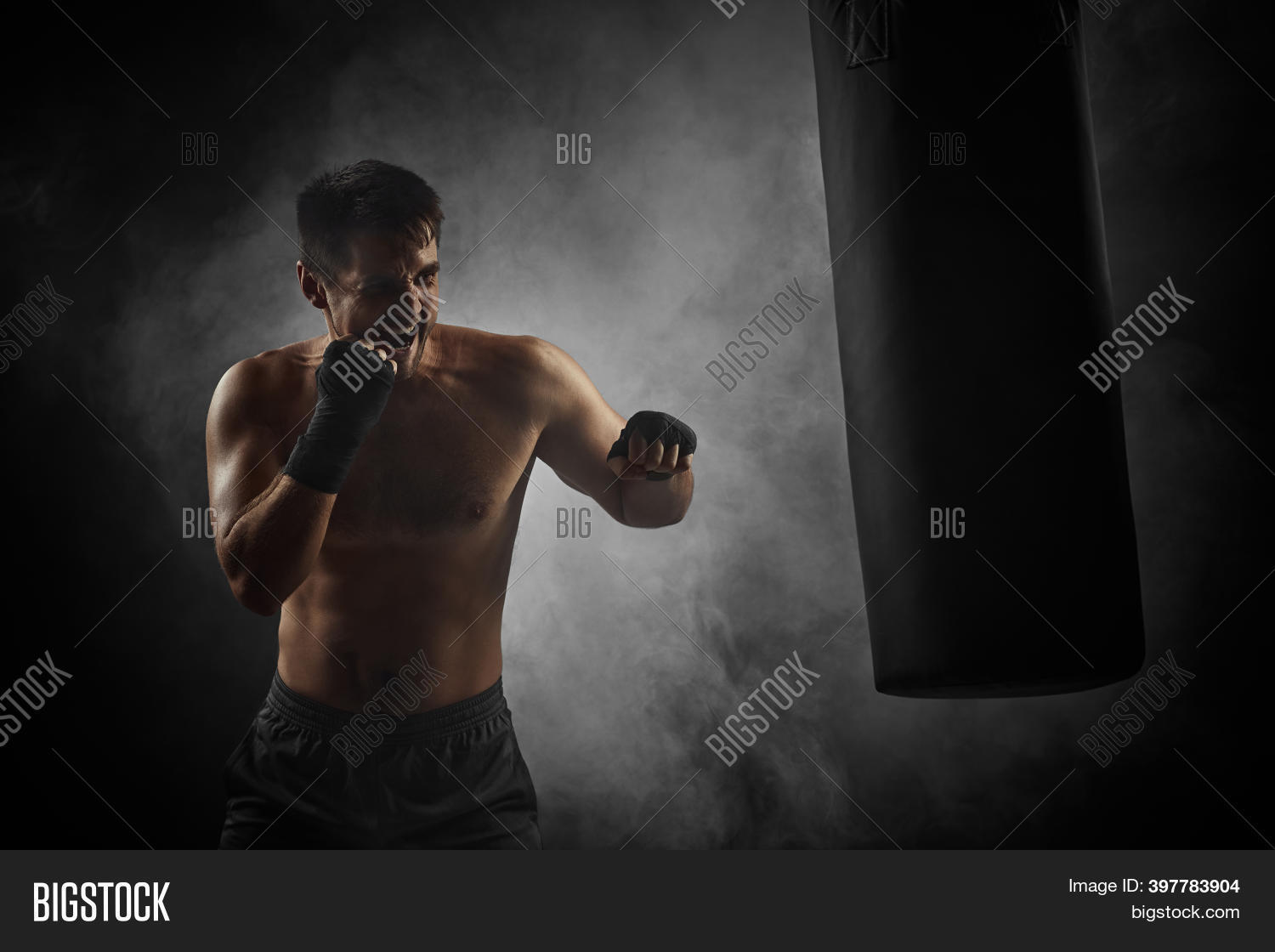 Aggressive Boxer Black Image & Photo (Free Trial) | Bigstock