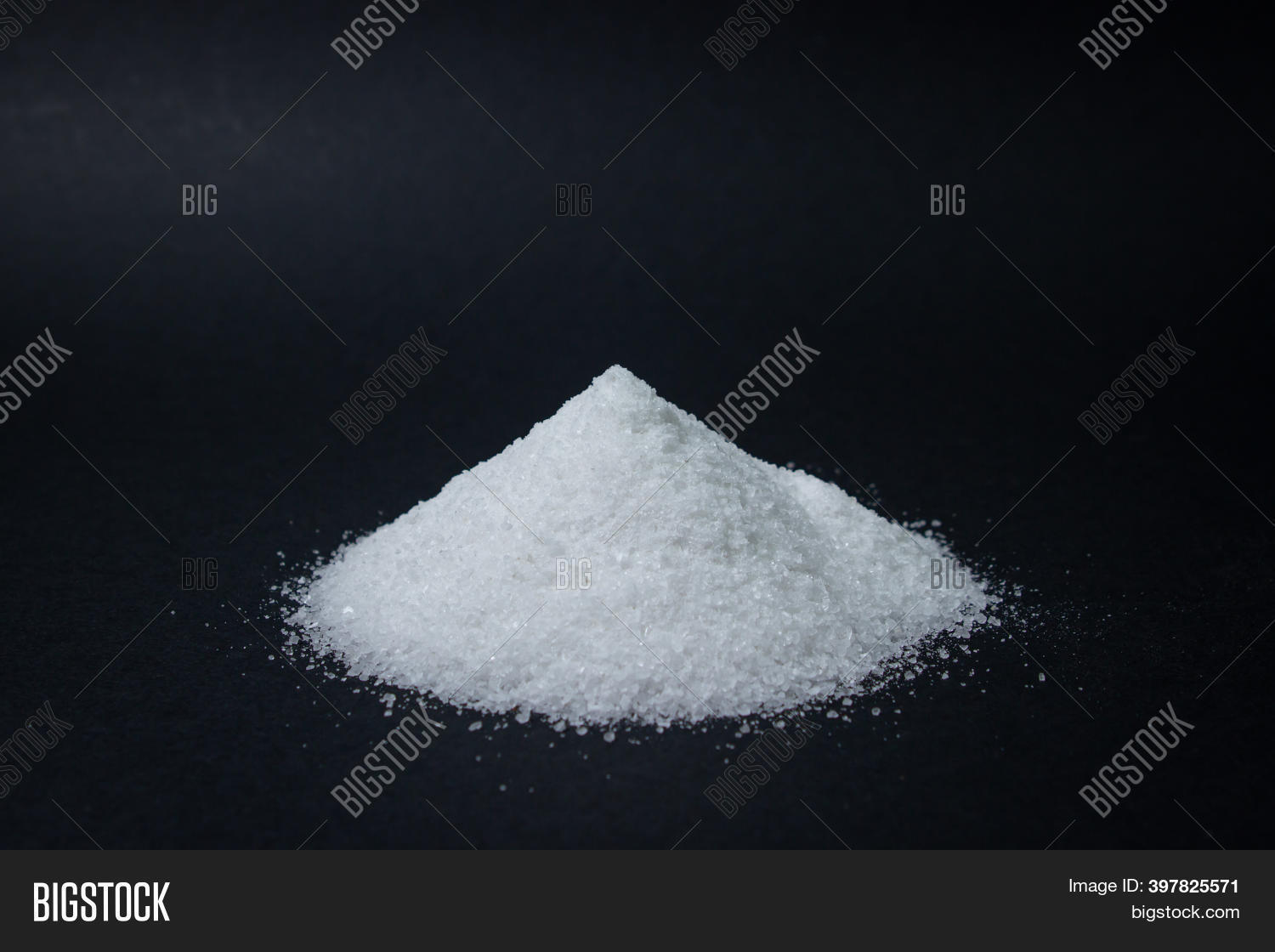 Heap Salt On Black Image & Photo (Free Trial) | Bigstock