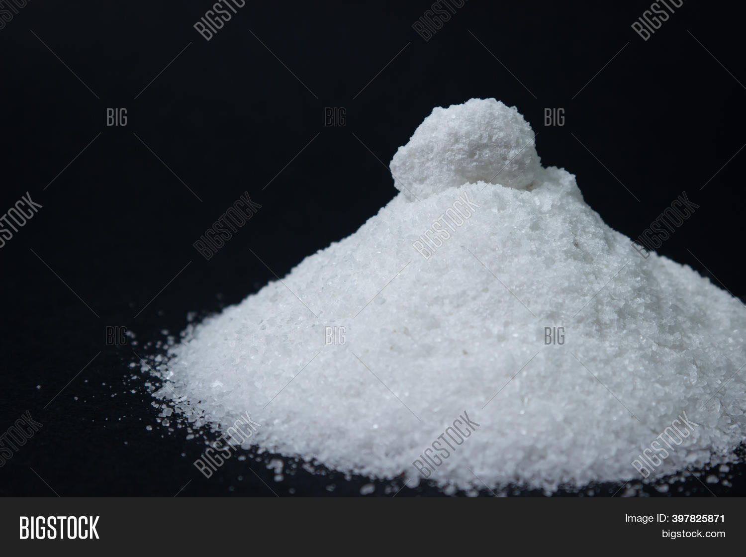 Pile Salt On Black Image & Photo (Free Trial) | Bigstock