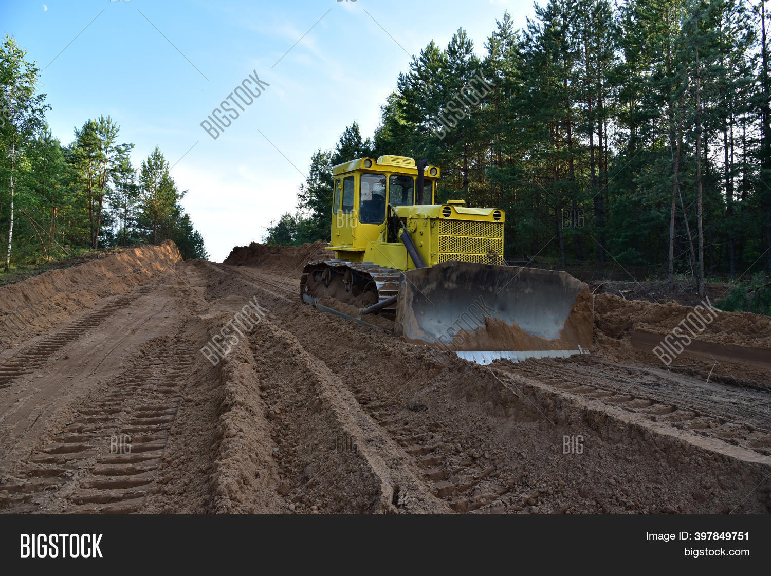 Dozer During Clearing Image & Photo (Free Trial) | Bigstock