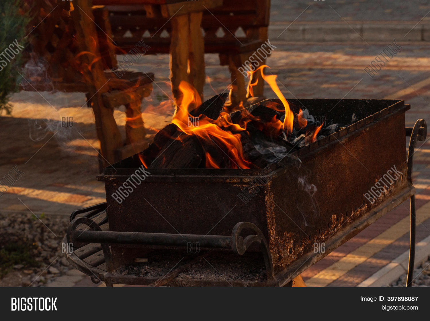 Hot Burning Grill, Image & Photo (Free Trial) | Bigstock