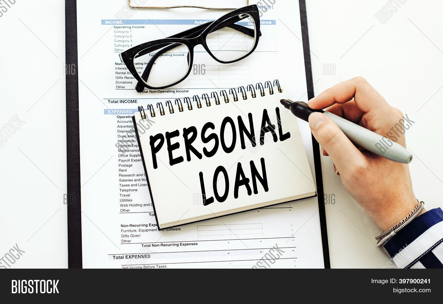 Personal Loan - Text Image & Photo (Free Trial) | Bigstock