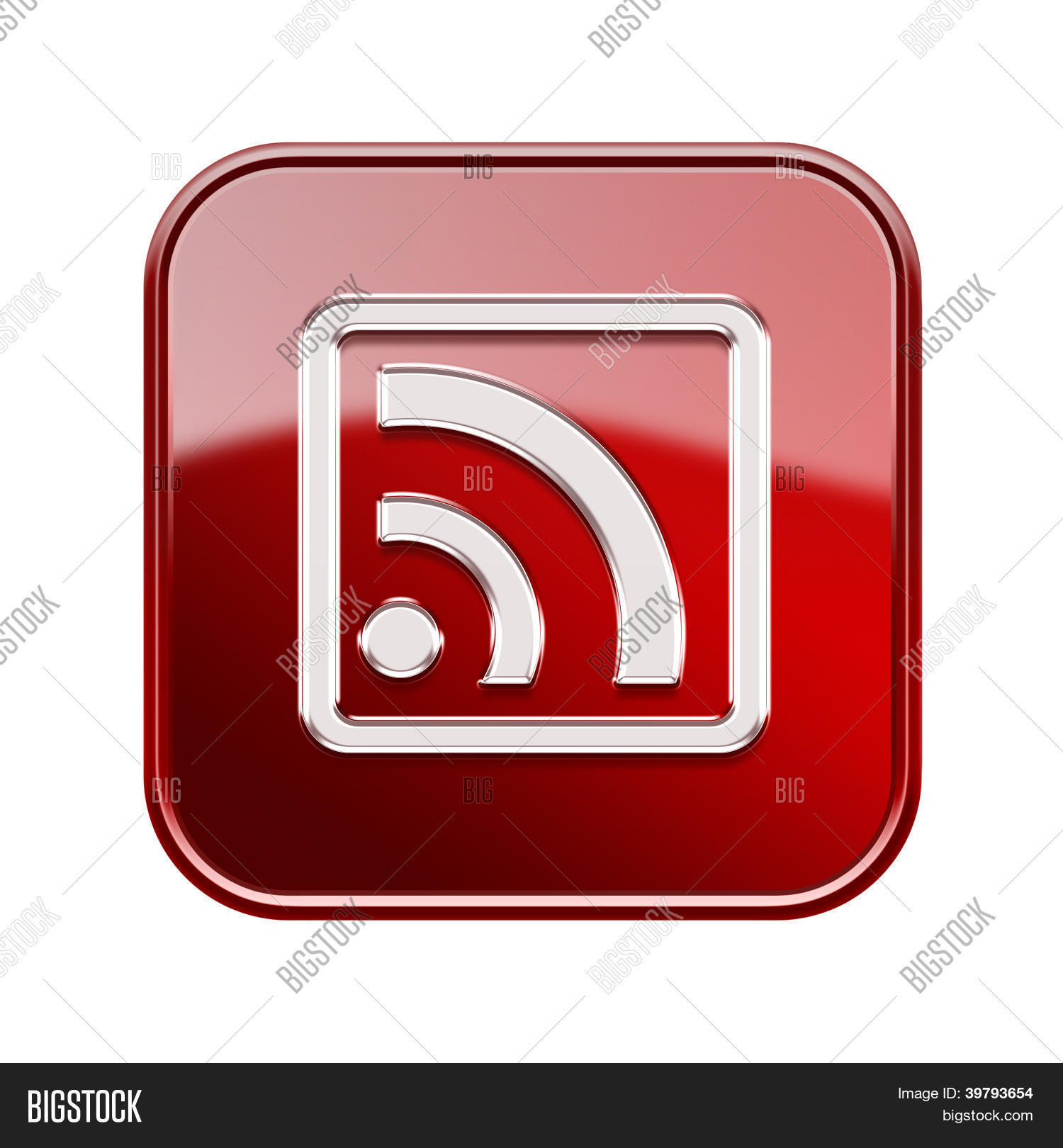 Wi-fi Icon Glossy Red Image & Photo (Free Trial) | Bigstock