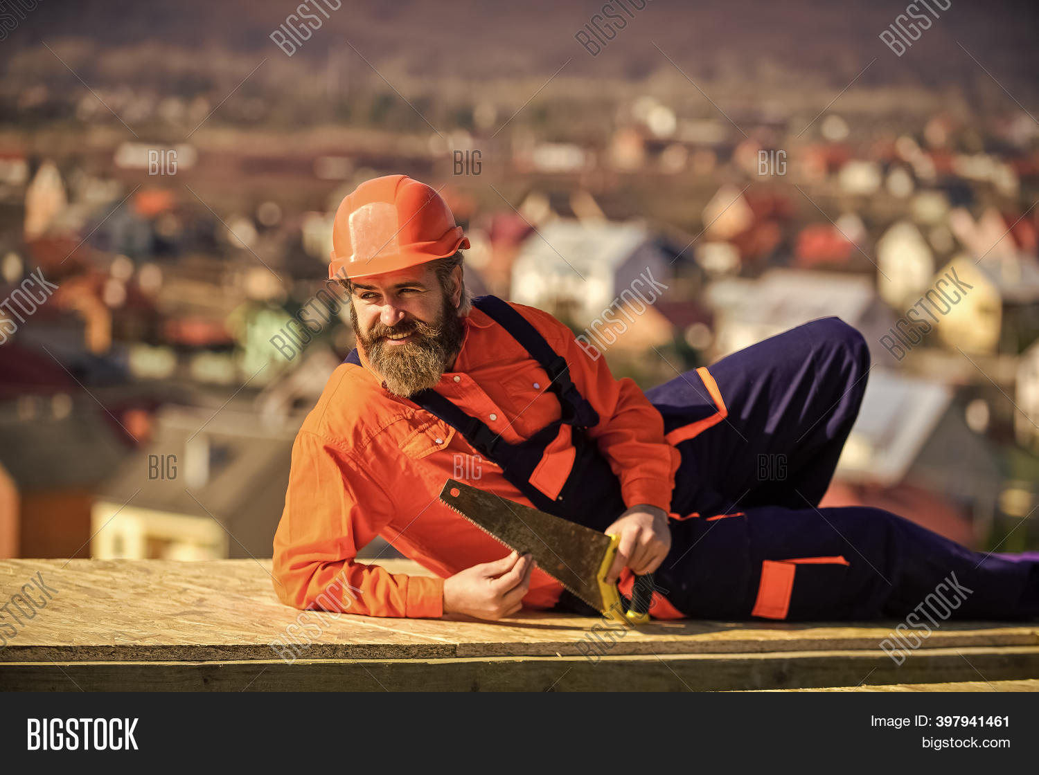 Bearded Construction Image & Photo (Free Trial) | Bigstock