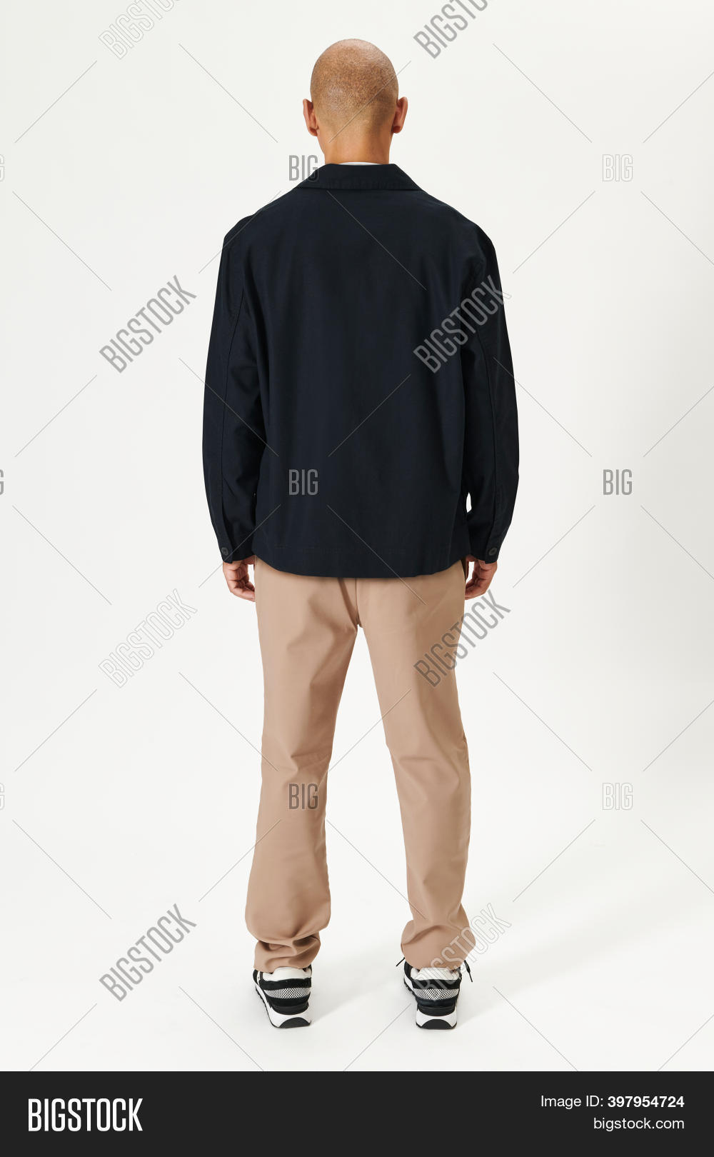 Rear View Man Black Image & Photo (Free Trial) | Bigstock