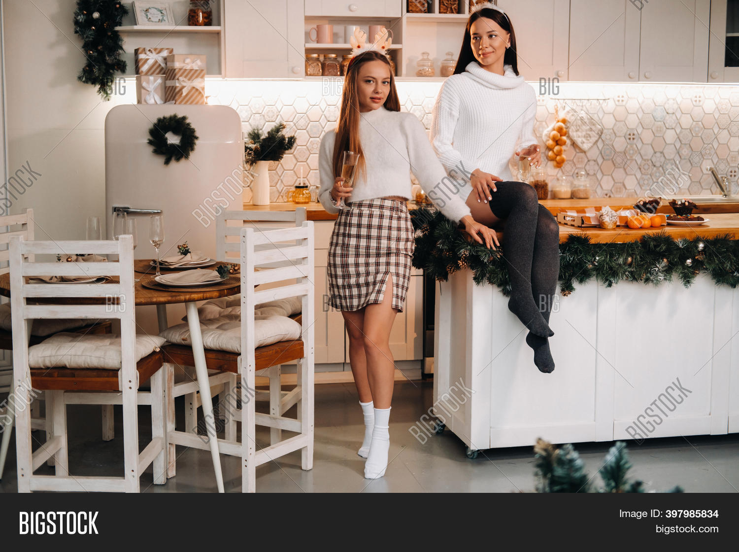 Two Girls Cozy Home Image & Photo (Free Trial) | Bigstock