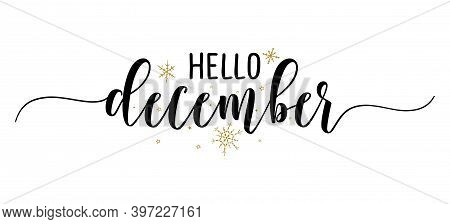 Hello December - Vector & Photo (Free Trial) | Bigstock