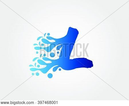 Letter L Splash Water Vector & Photo (Free Trial) | Bigstock