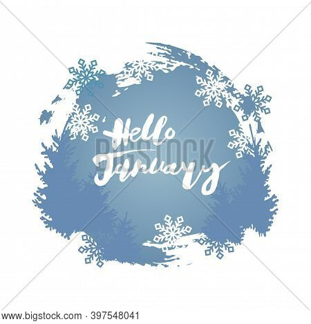 Hello January Banner Vector & Photo (Free Trial) | Bigstock