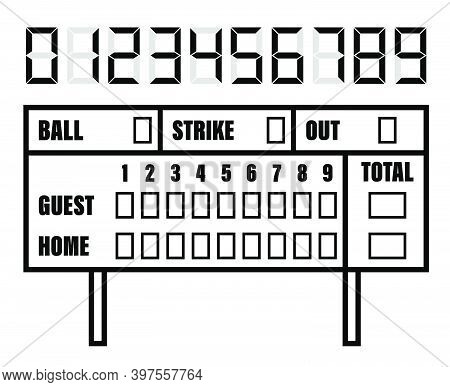 Baseball Scoreboard. Vector & Photo (Free Trial) | Bigstock