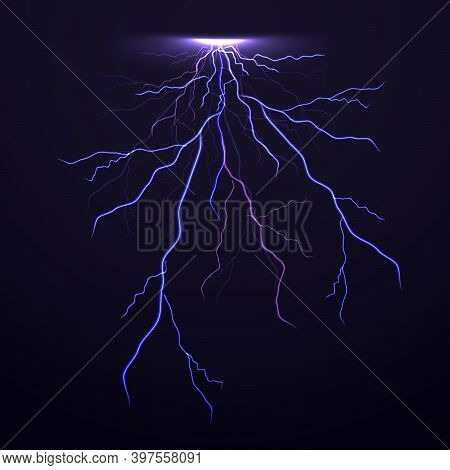 Vector Thunder Vector & Photo (Free Trial) | Bigstock